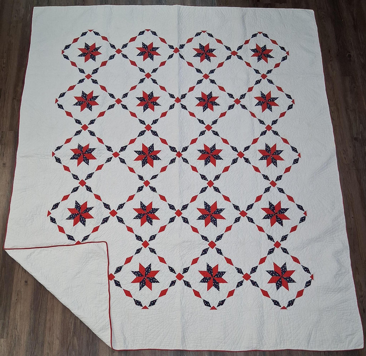 1950's Red and Navy Star Spangled Banner Quilt 10/10 – Campus Store at ...